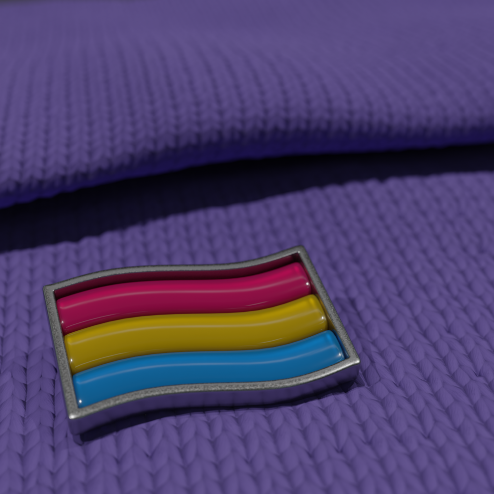 Pride Pin 3D Model