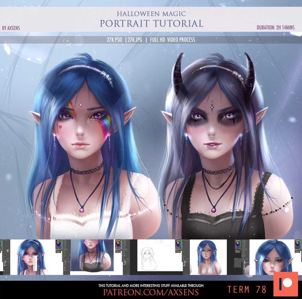 Halloween magic portrait tutorial