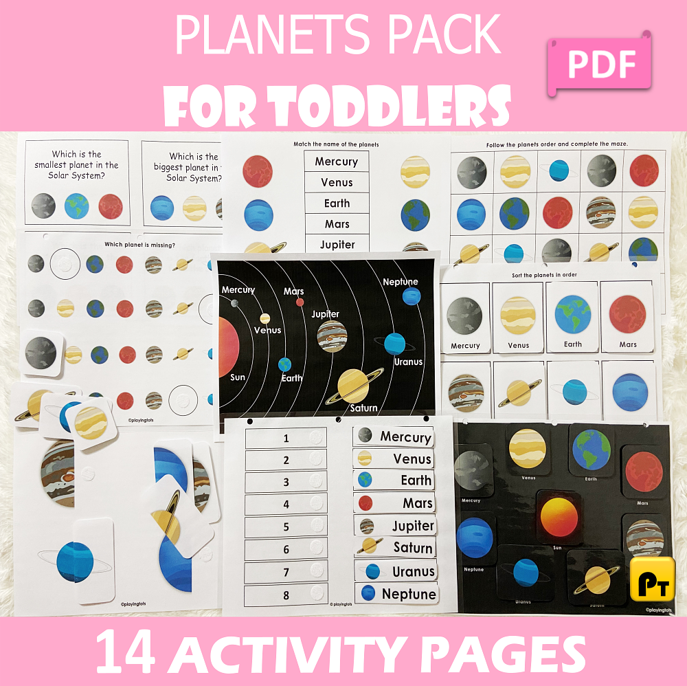 Planets Pack | Busy Book | Learning Folder | Toddlers | Preschoolers ...