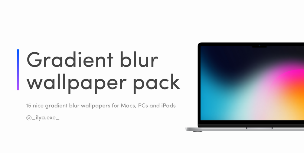 Gradient blur wallpaper pack