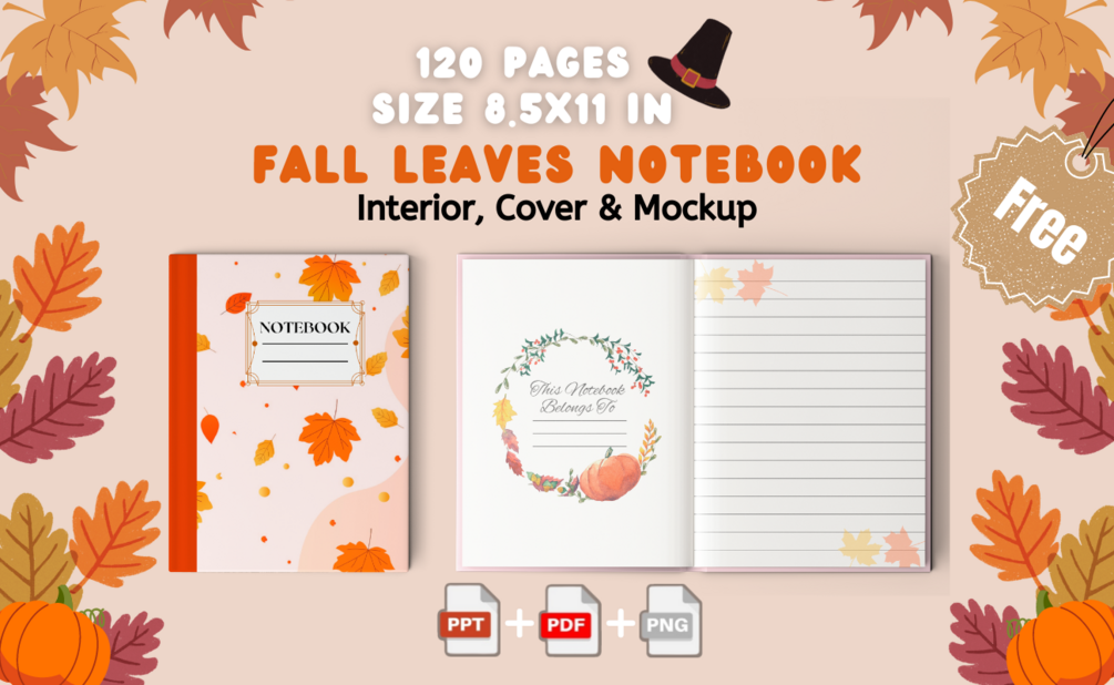 Fall Leaves Notebook