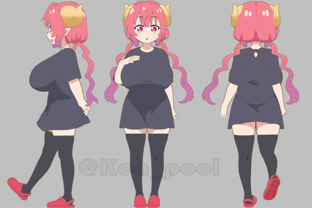 Ilullu: Miss Kobayashis Dragon Maid S 3d model