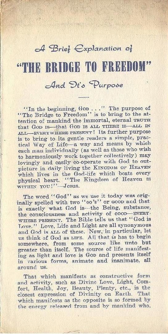 A Brief Explanation of The Bridge to Freedom And Its Purpose
