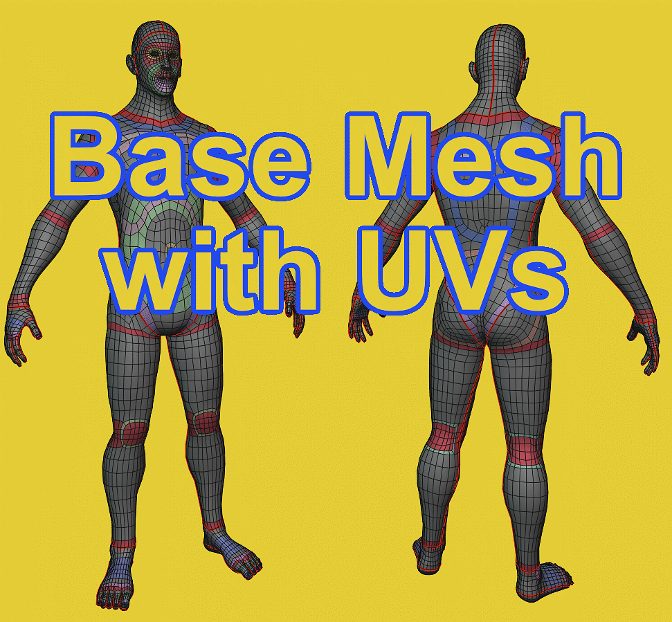 Free Male Base Mesh