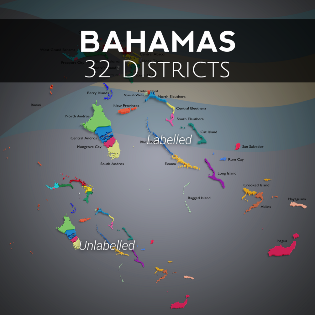 Bahamas Districts Map