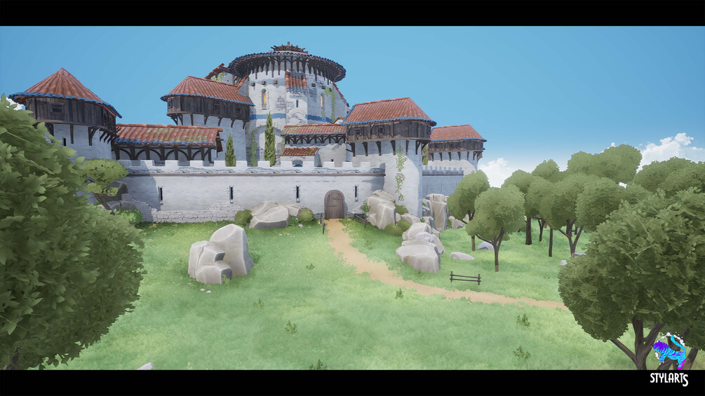Stylized Provencal Fantasy Environment [Unity+Unreal Engine]