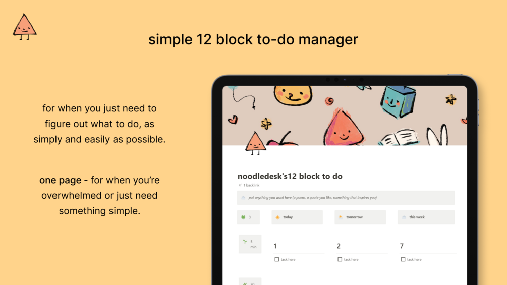 12 block notion dashboard