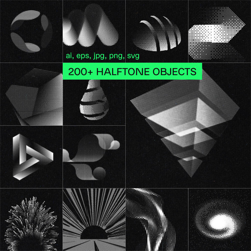 200+ Halftone/Bitmap vectors