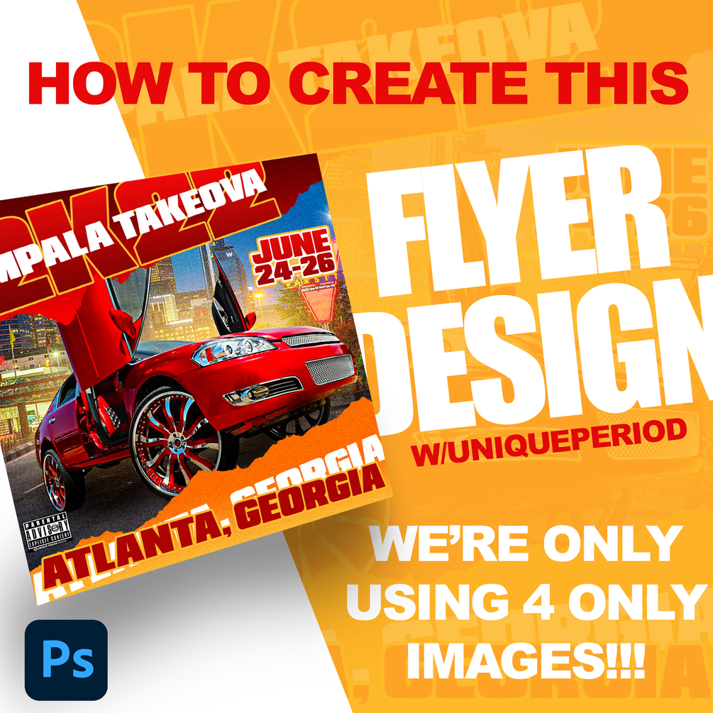 How to design a dope flyer using minimal images!