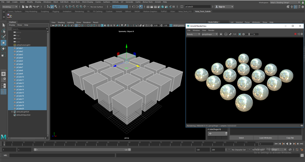 Batch Subdivide Mesh at Render Time - Arnold for Maya