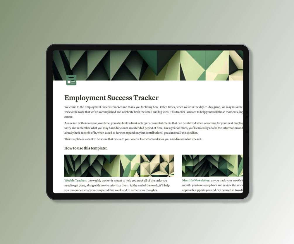 Employment Success Tracker