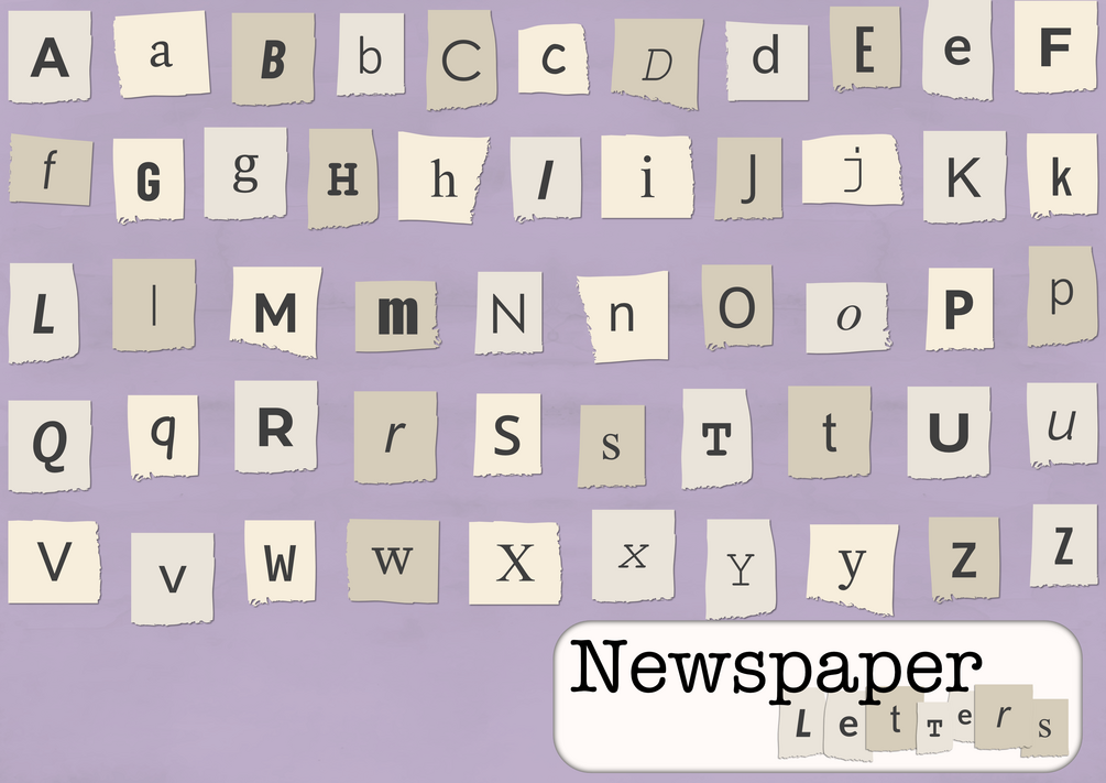 Newspaper Alphabet