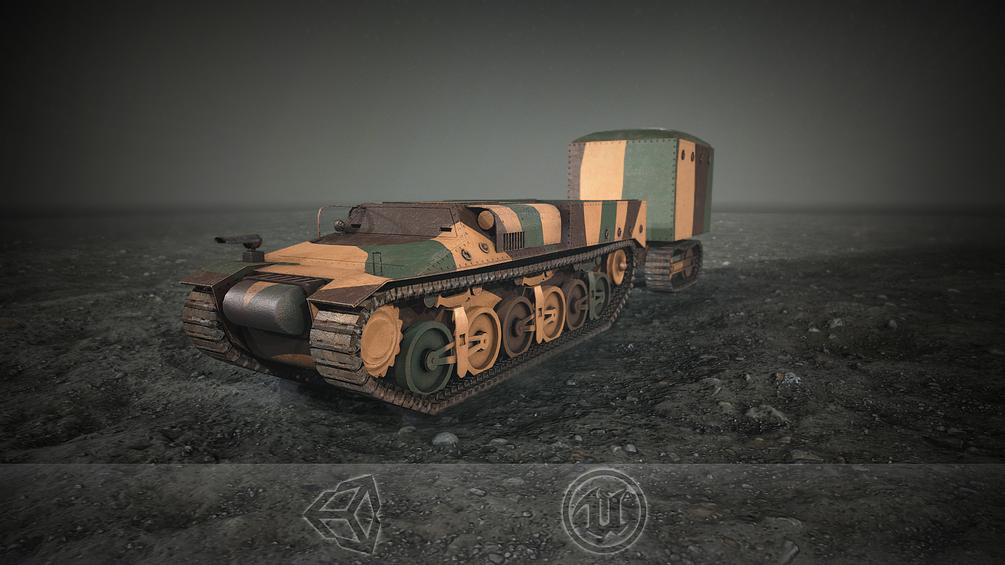 Lorraine 37L Tank - 3D Model