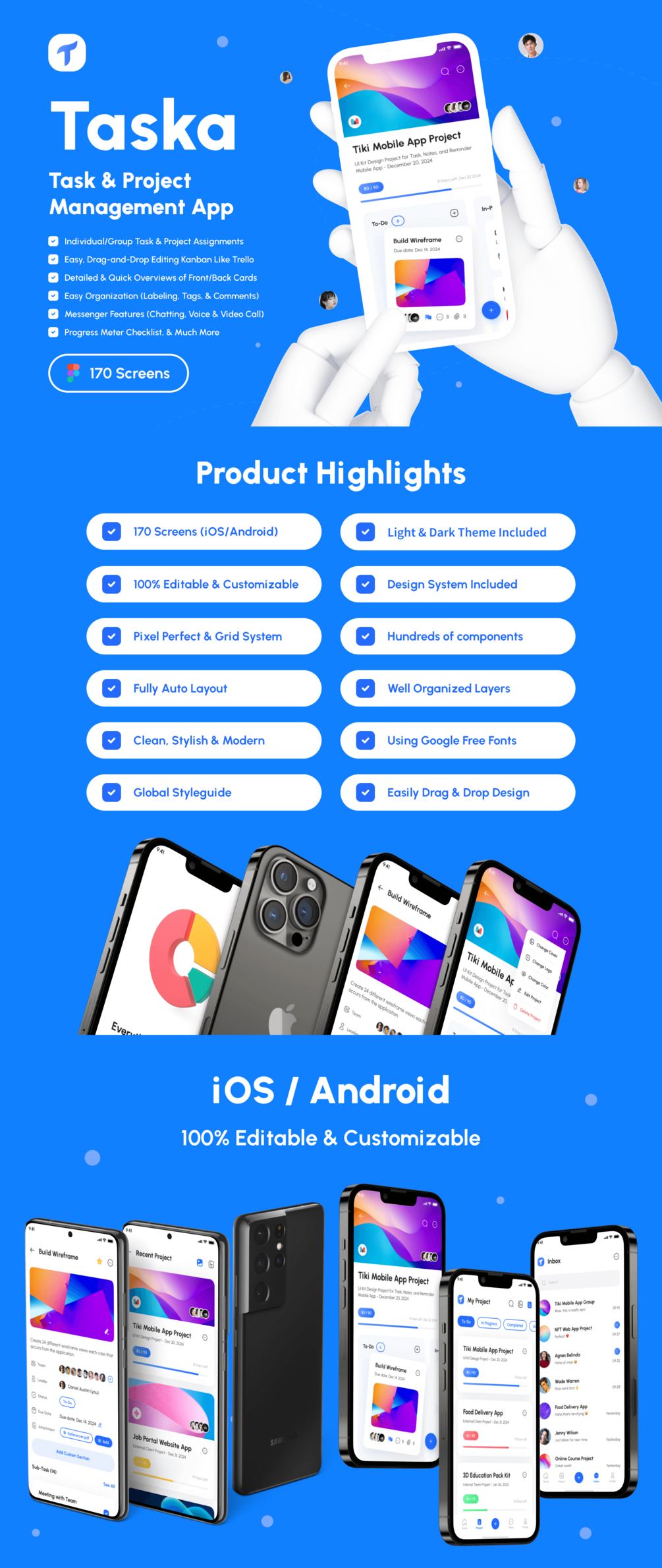 Taska - Task & Project Management App UI Kit Taska - Task & Project Management App UI Kit