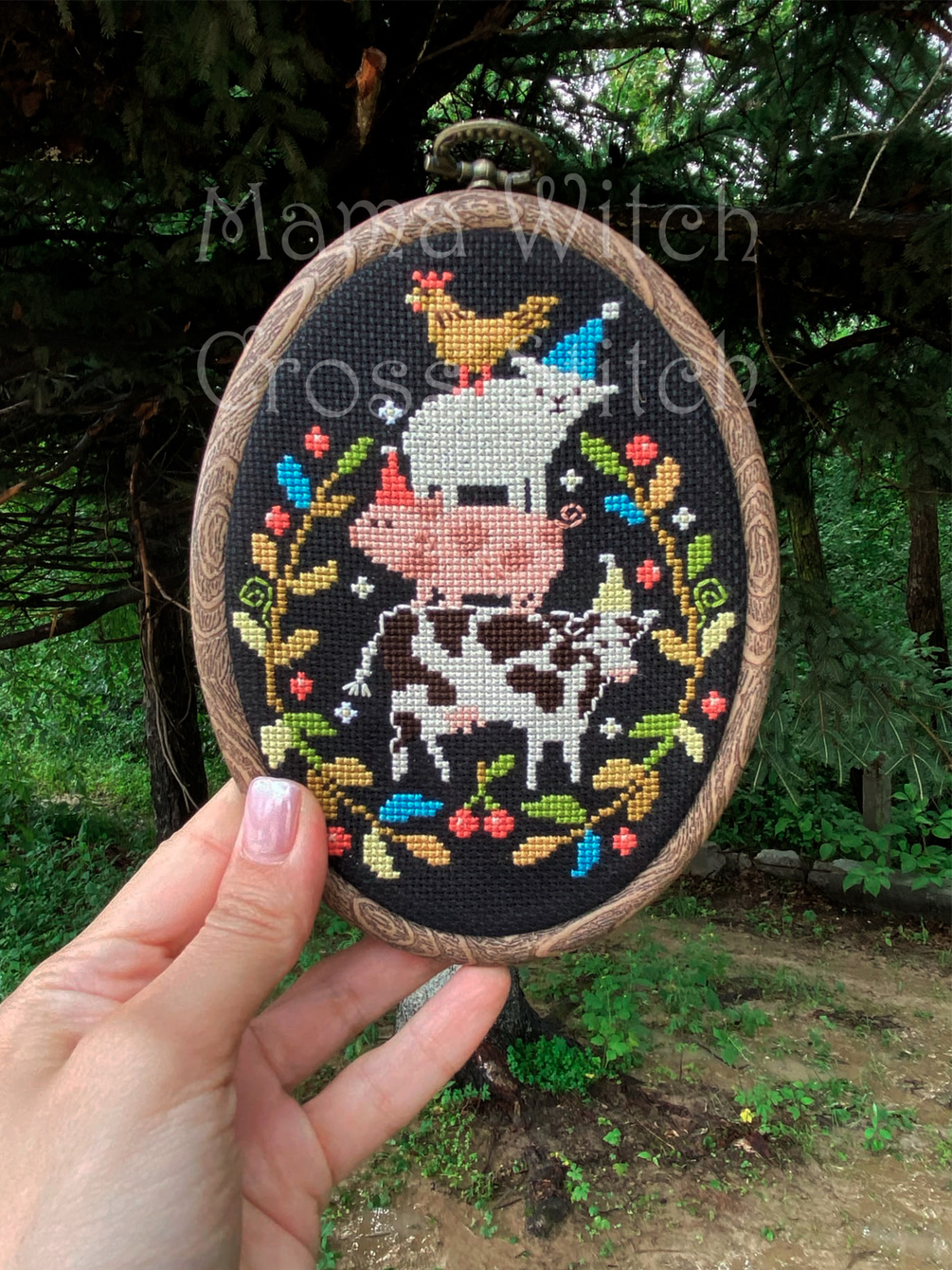 BARN PARTY cross stitch pattern