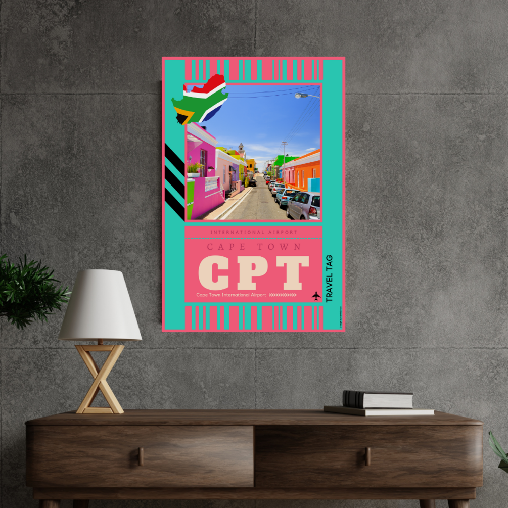 CPT CAPE TOWN PRINTABLE AIRPORT CODE WALL ART