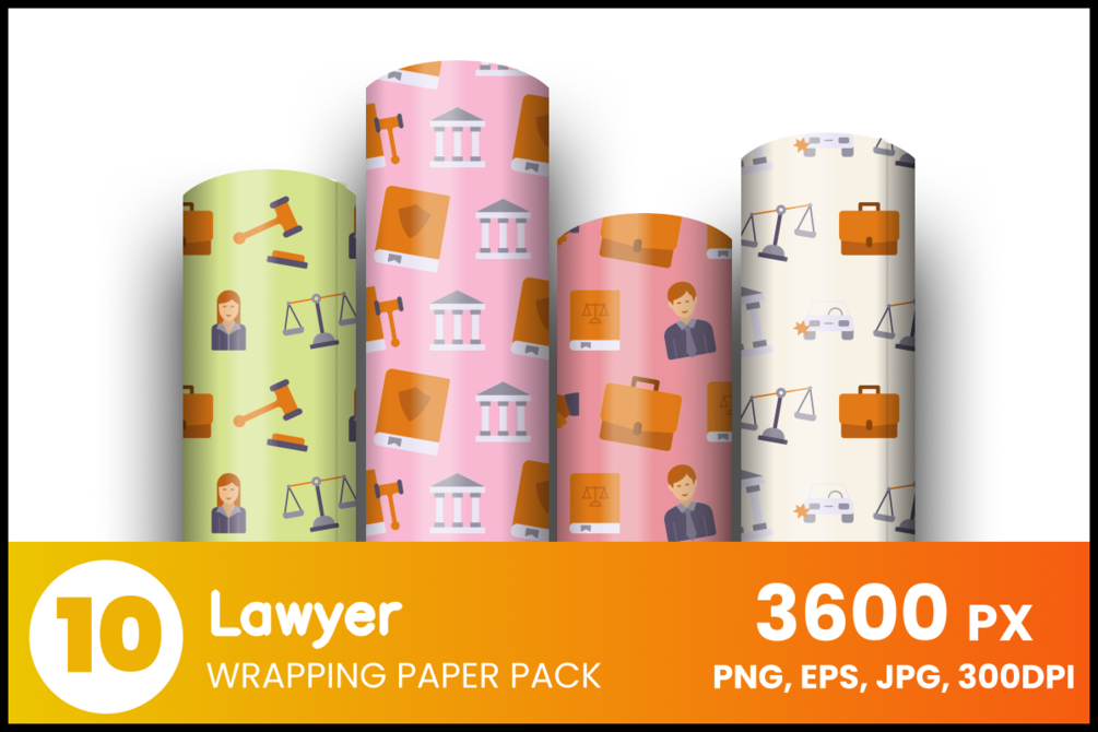 Lawyer 10 Wrapping Paper