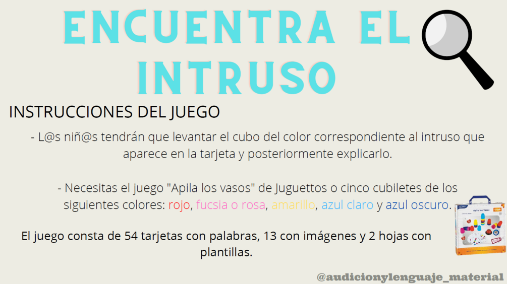 Encuentra el intruso