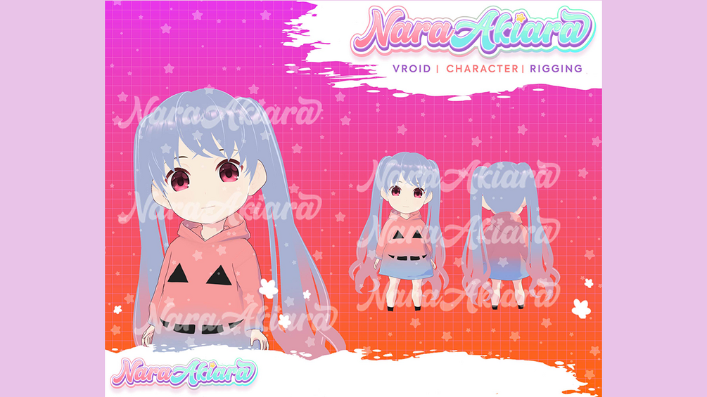 Chibi Girl 3D Vroid Model