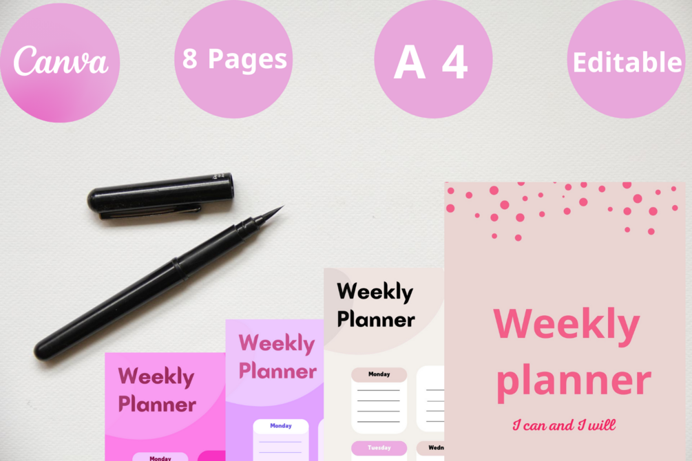 best canva Weekly planner templates