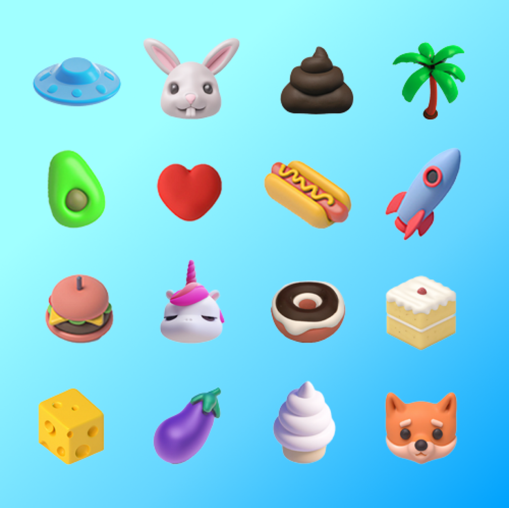 3D Clay Icons (DALLE):