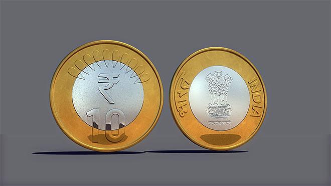 10 rupee coin