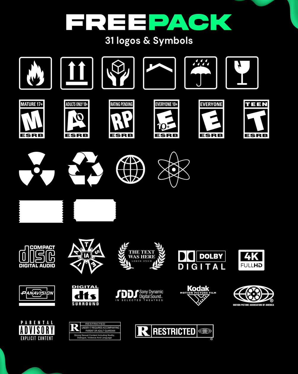 31 logos & Symbols Free Pack