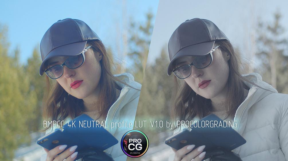 BMPCC 4K NEUTRAL profile LUT V1.0 by PROCOLORGRADING