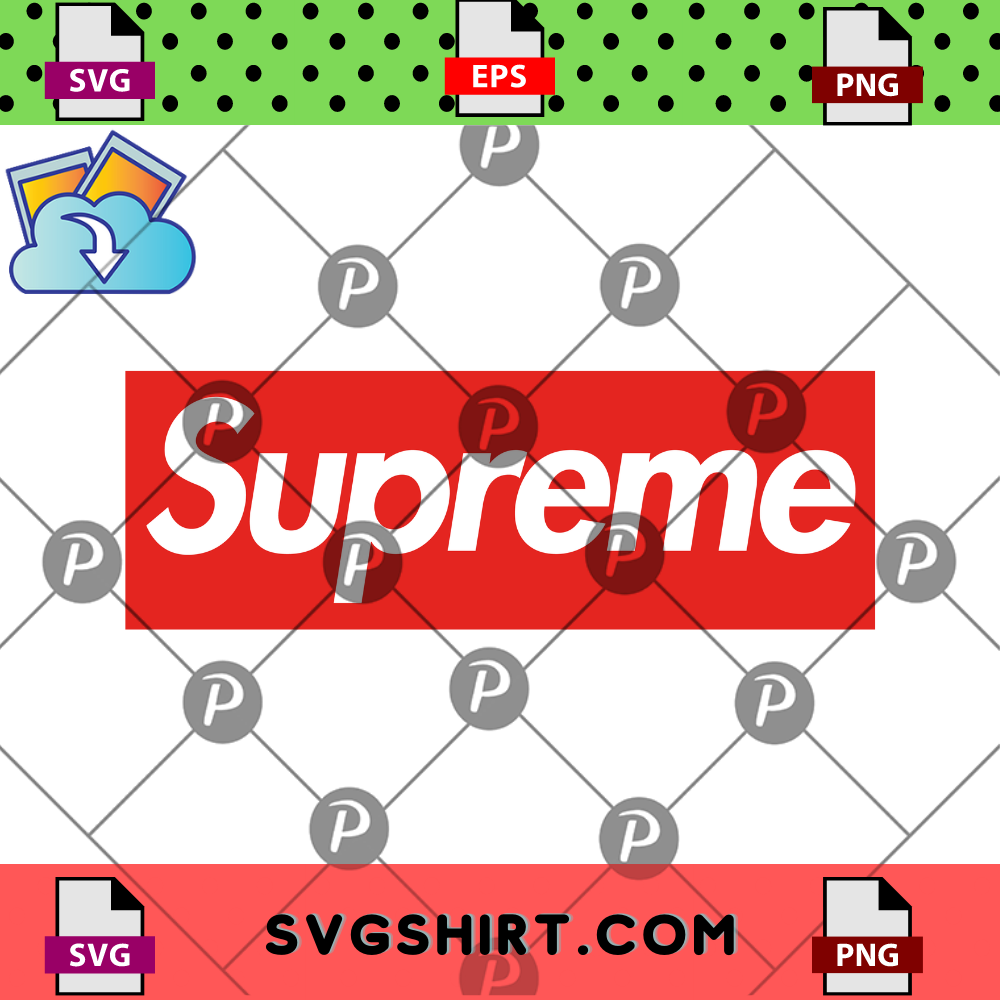 Supreme SVG PNG EPS DXF Digital Download