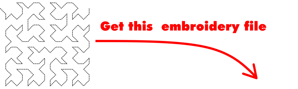 Edge-to-edge quilting embroidery design. Continuous machine embroidery ...