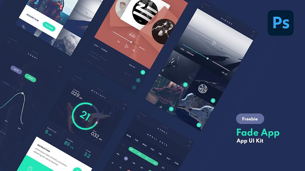 [FREE] Fade App UI KIT