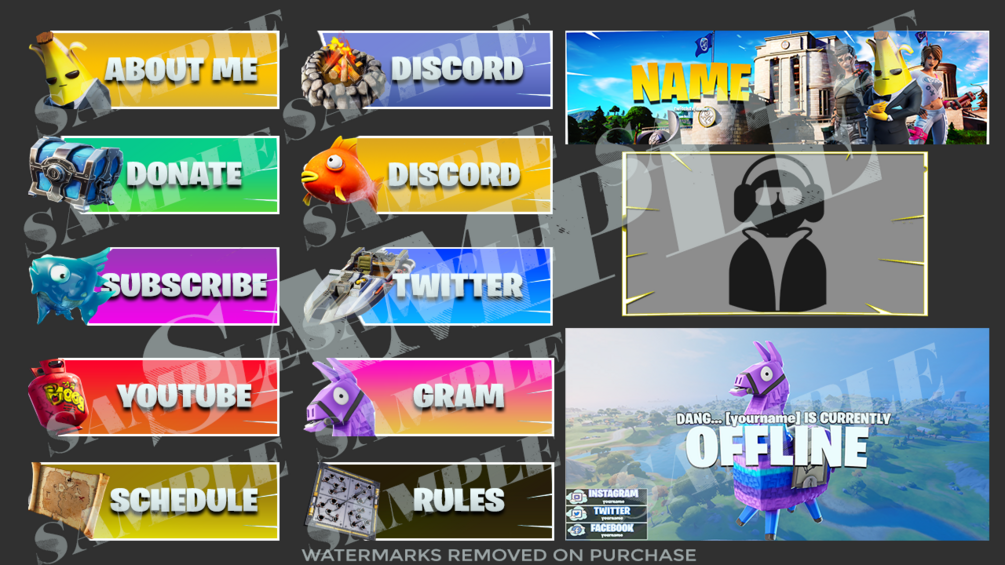 Fortnite Chapter 2 S2 Theme Overlays/Panels