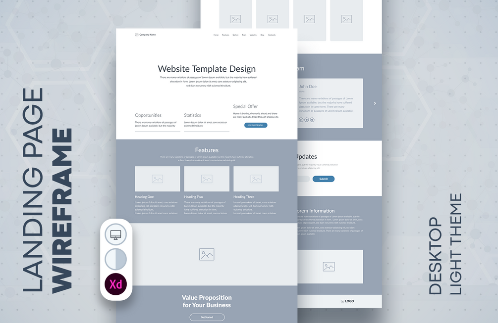 Landing Page Light #23