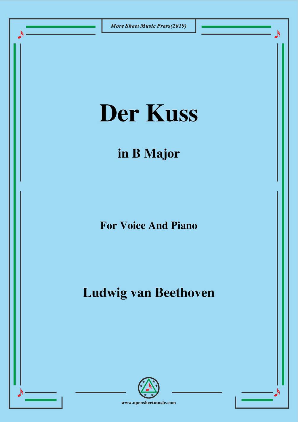 Beethoven-Der Kuss in B Major,for Voice and Piano