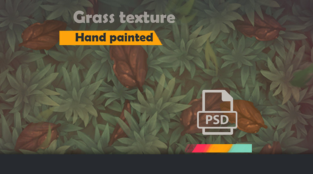 Stylized grass 02 - PSD