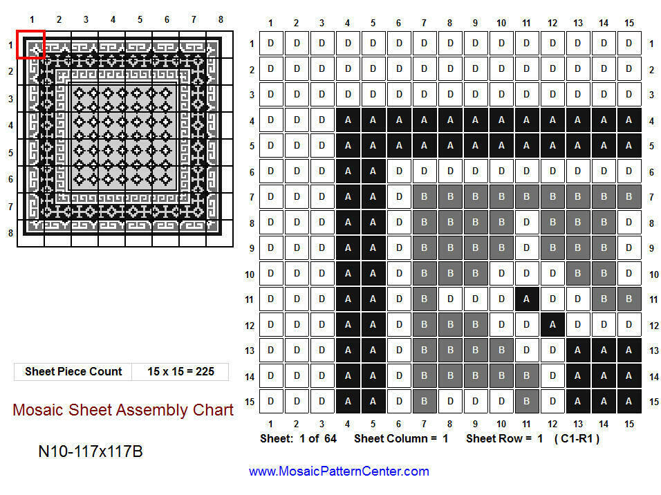 N10-117x117B Mosaic Pattern Guide