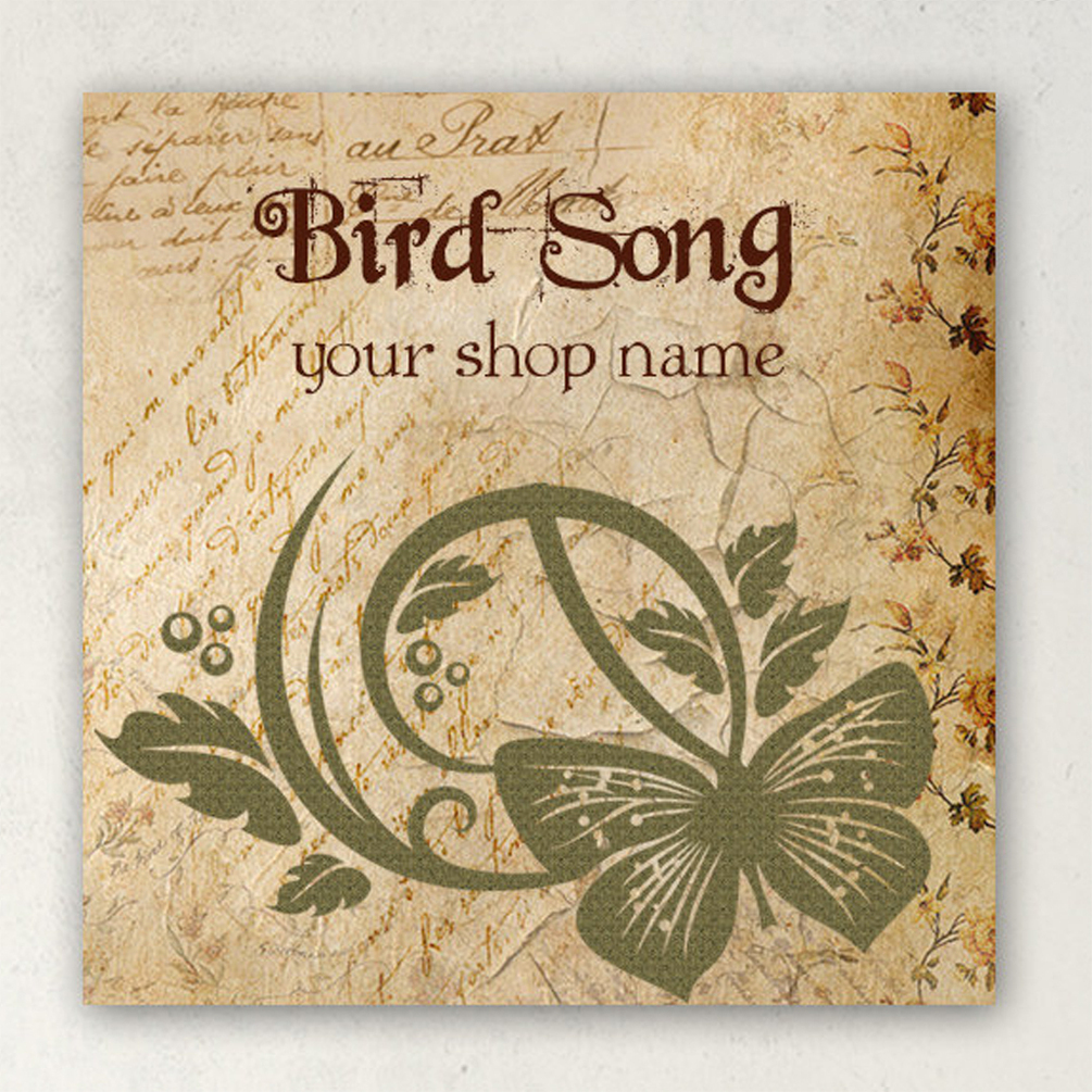 Bird Song Etsy Shop BIG COVER Set