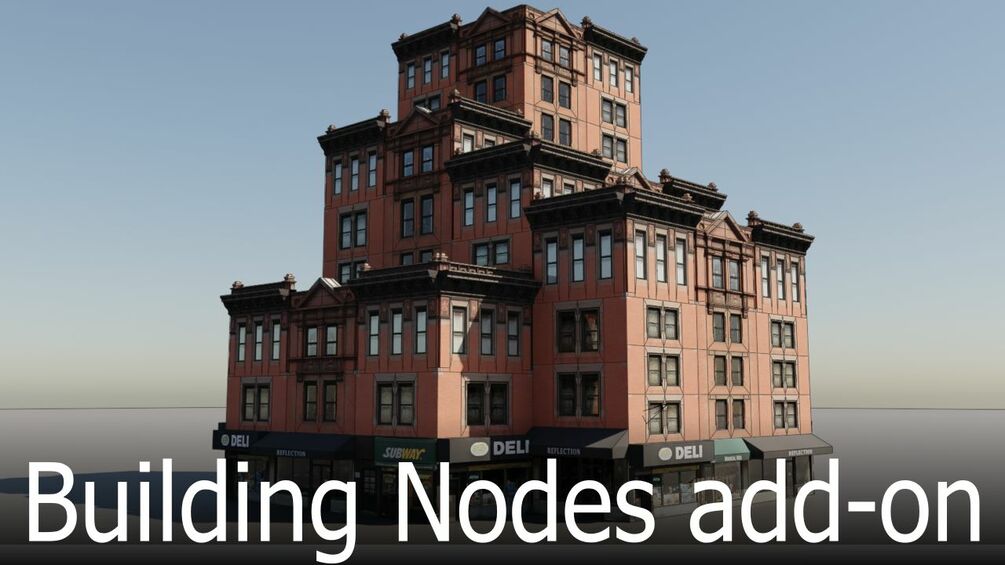 Building nodes - Blender add-on