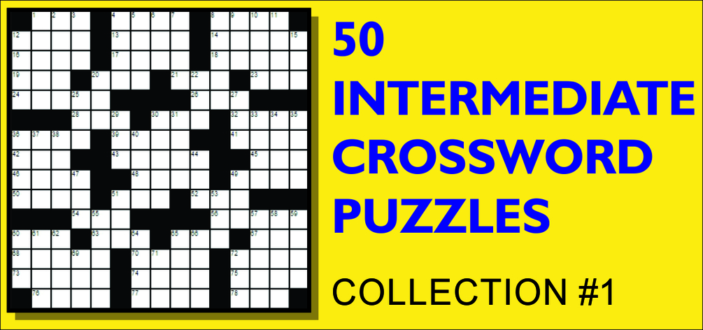 50 Intermediate Crossword Puzzles: Collection #1