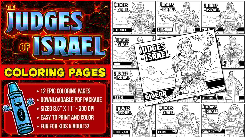 The Judges of Israel Coloring Pages