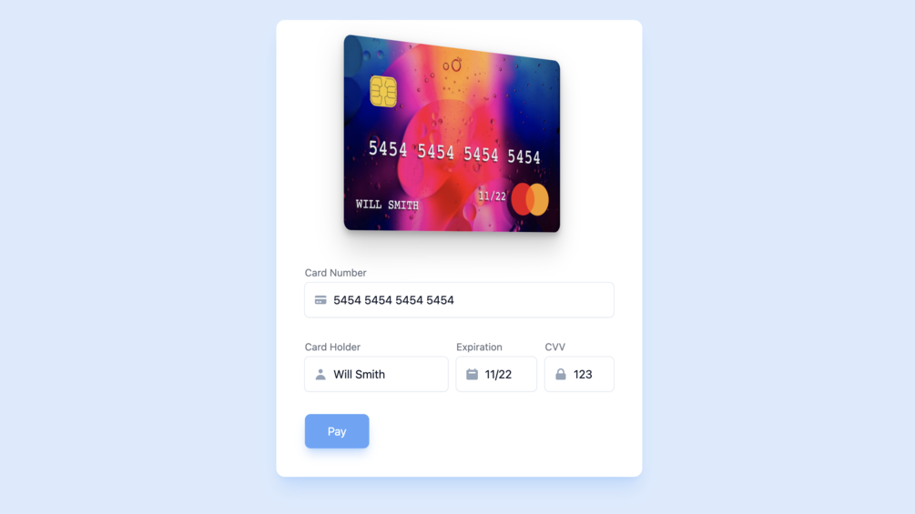 💳 Animated HTML+CSS Payment form Component