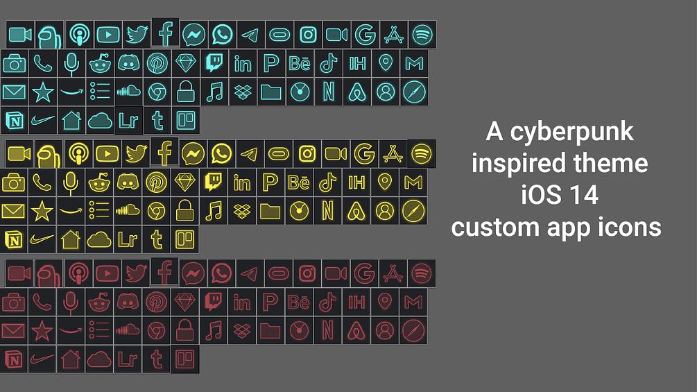 iOS 14 Cyberpunk-Inspired Icons