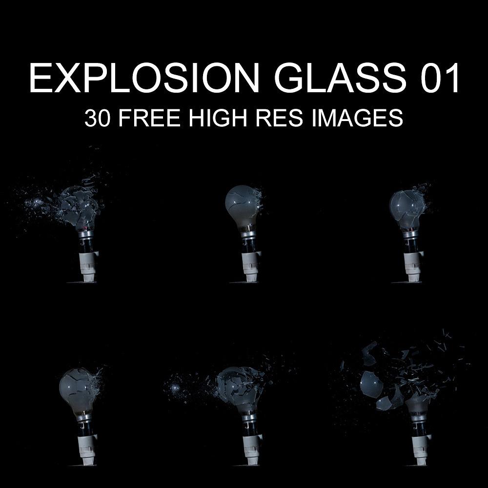 Exploding Glass 01 - Photo Pack