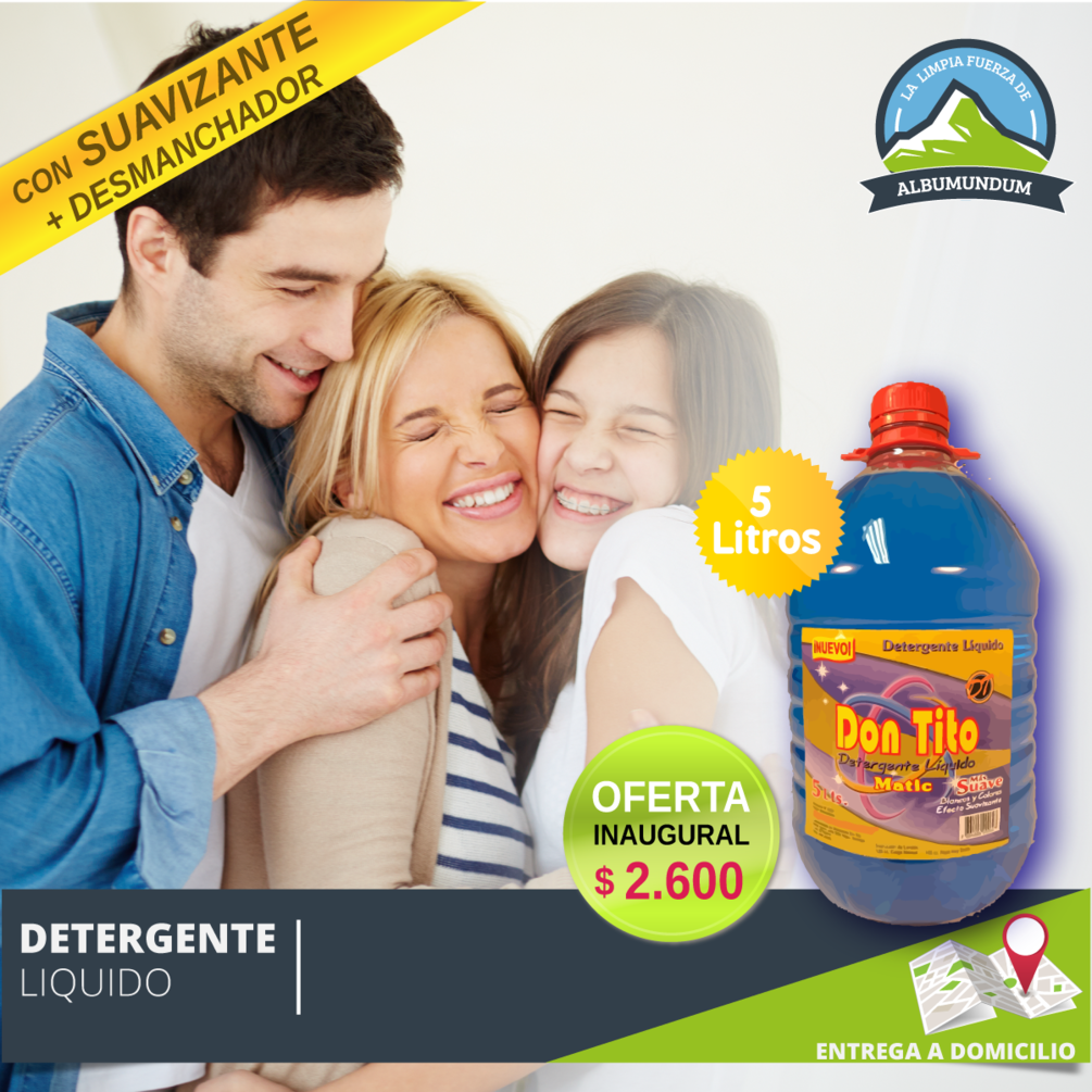 Detergente Liquido Azul 5LT