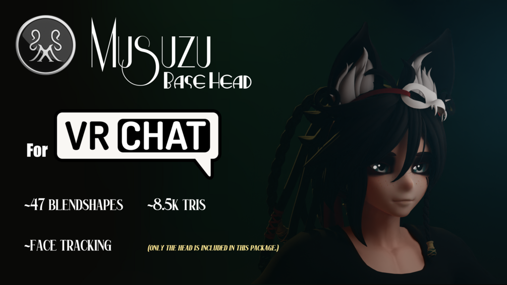 Musuzu's Male Head (VRChat base)