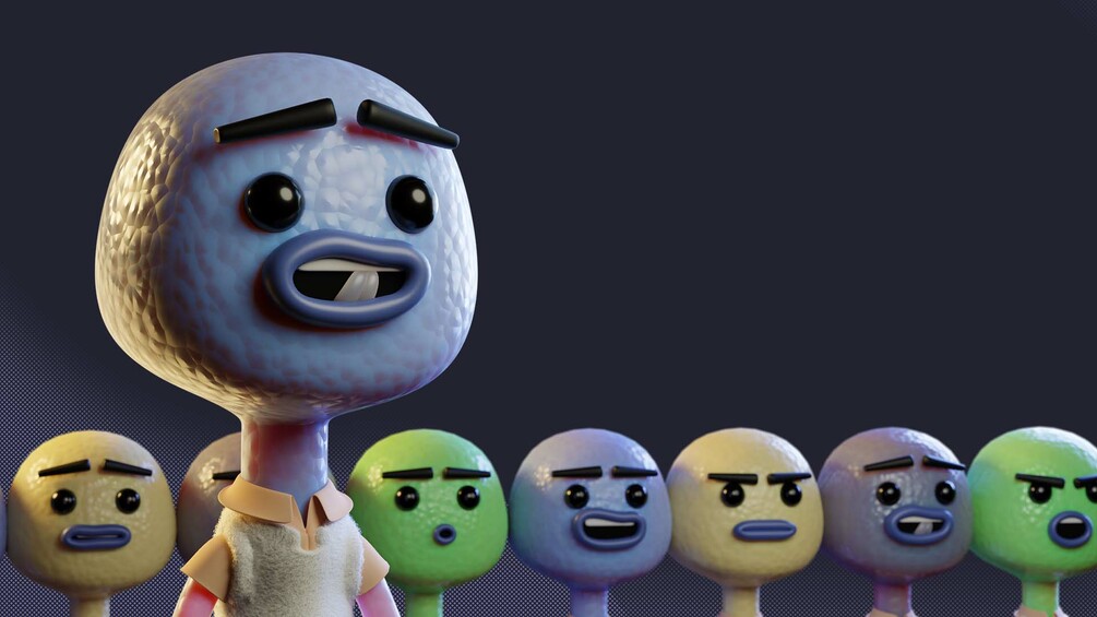 FruitZeus Stop Motion Face Rig - Geometry Nodes