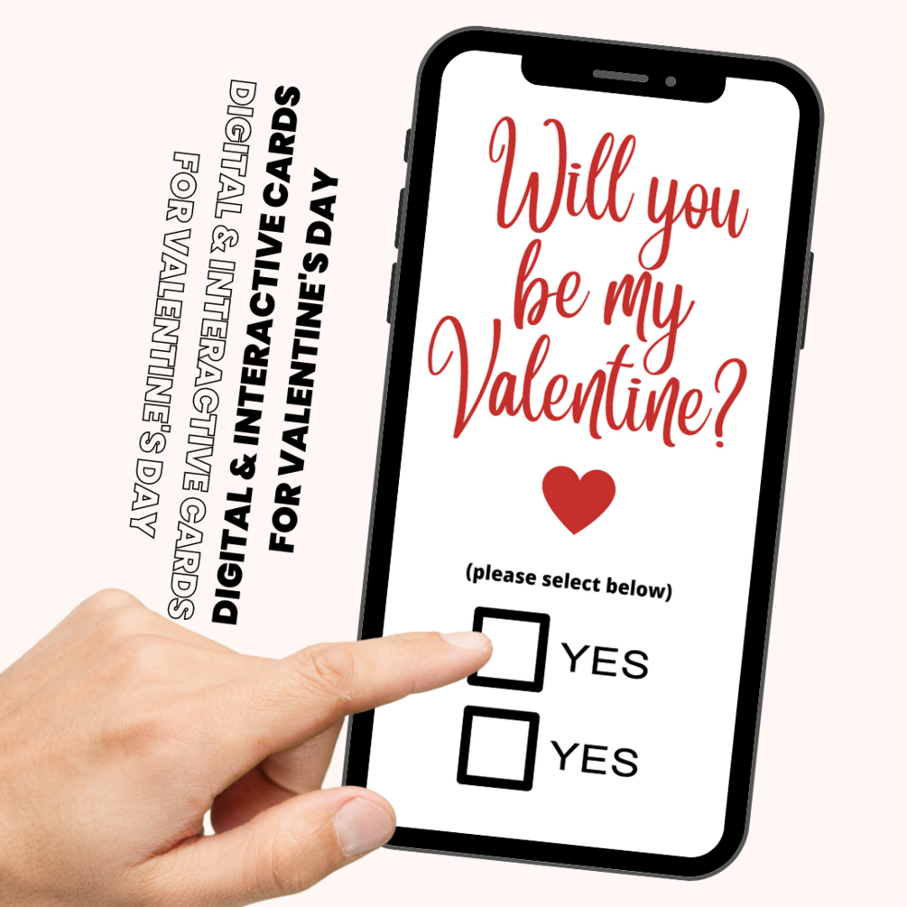 Digital and interactive CARD for Valentine's day
