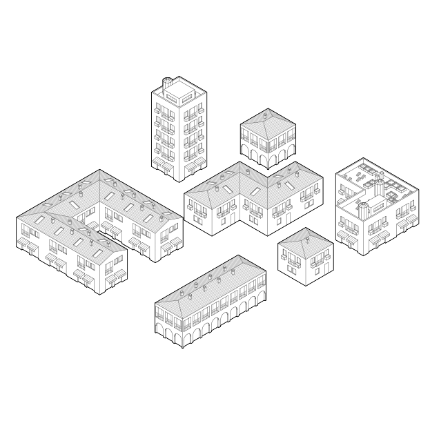 FREE SAMPLE Isometric Buildings Vol 1