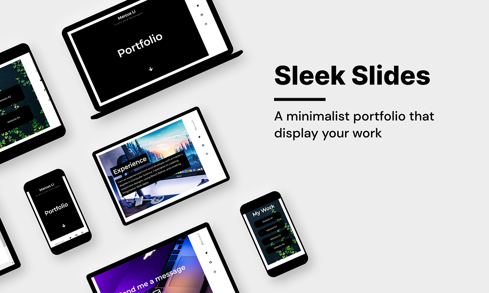 Sleek Slides - A Modern Slideshow Portfolio HTML Theme