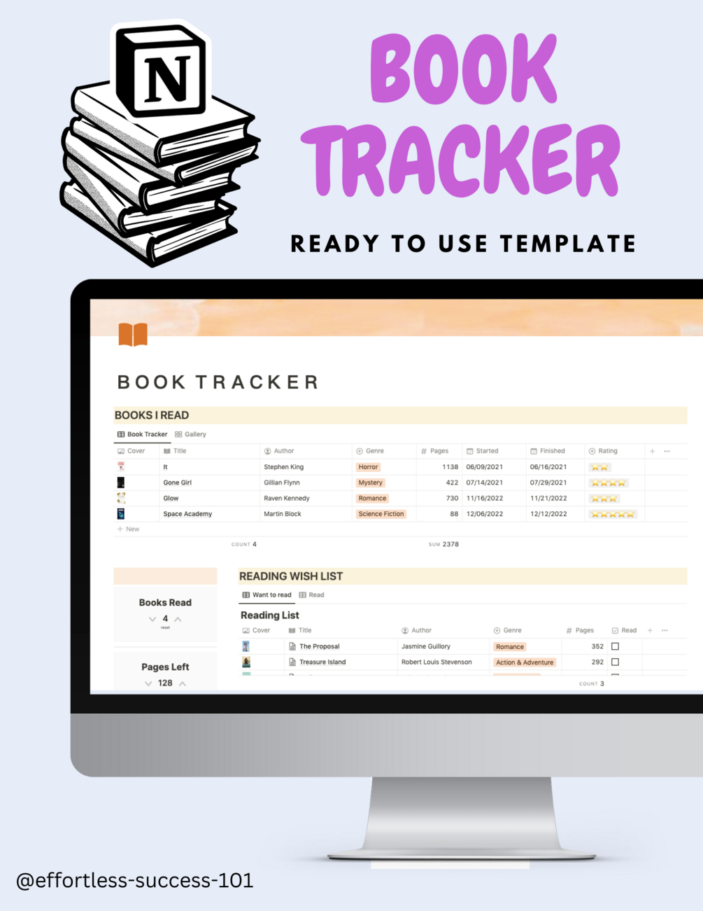 (ULTIMATE!!) Notion: Book Tracker